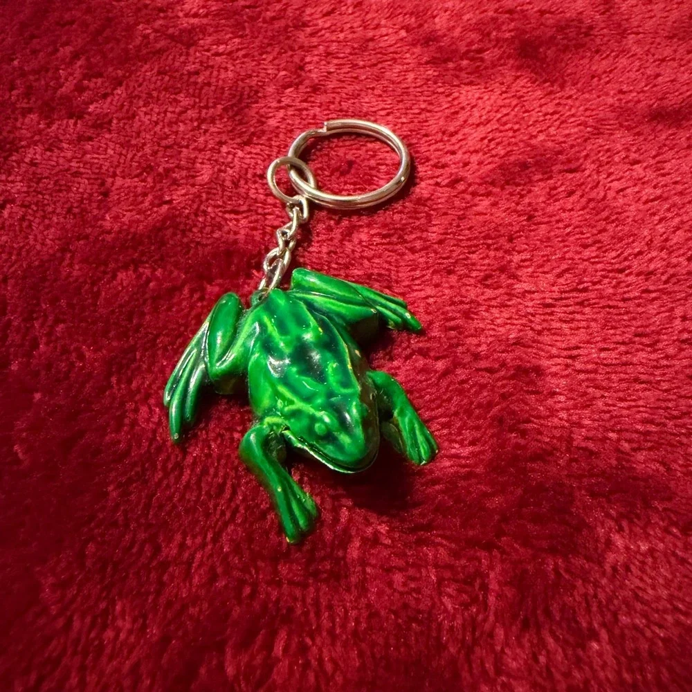 Accessories | Frog Keychain Enameled Metal Articulated Mouth Opening ...